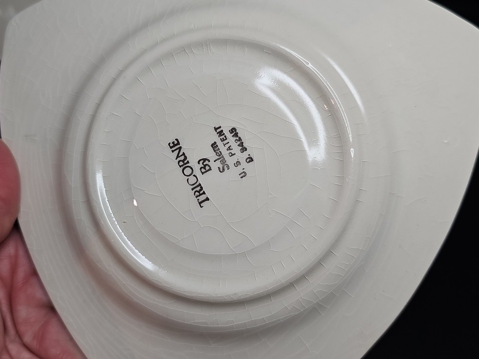 Teacup Saucer Salem Tricorne Orange Streamline Vintage 1930s Mandarin ...