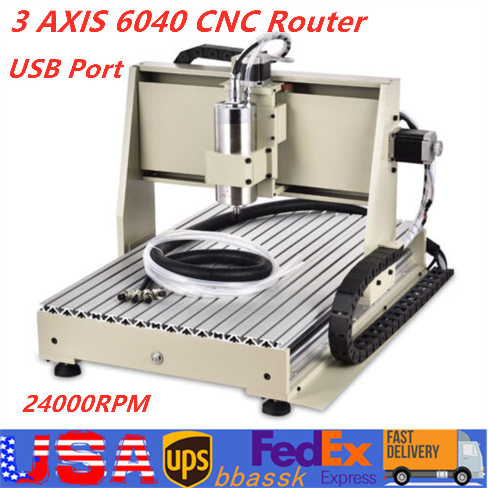 6040 Cnc Router 3 Axis Engraver RESIN Milling Drilling Machine 1.5kw Vfd