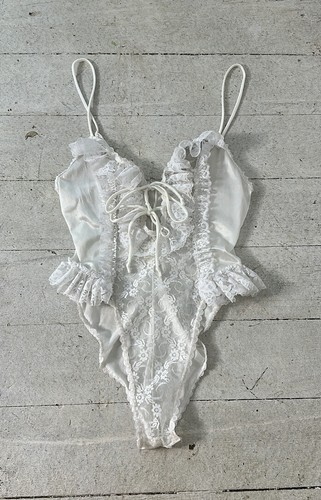 Vintage White Lace Teddy Gem