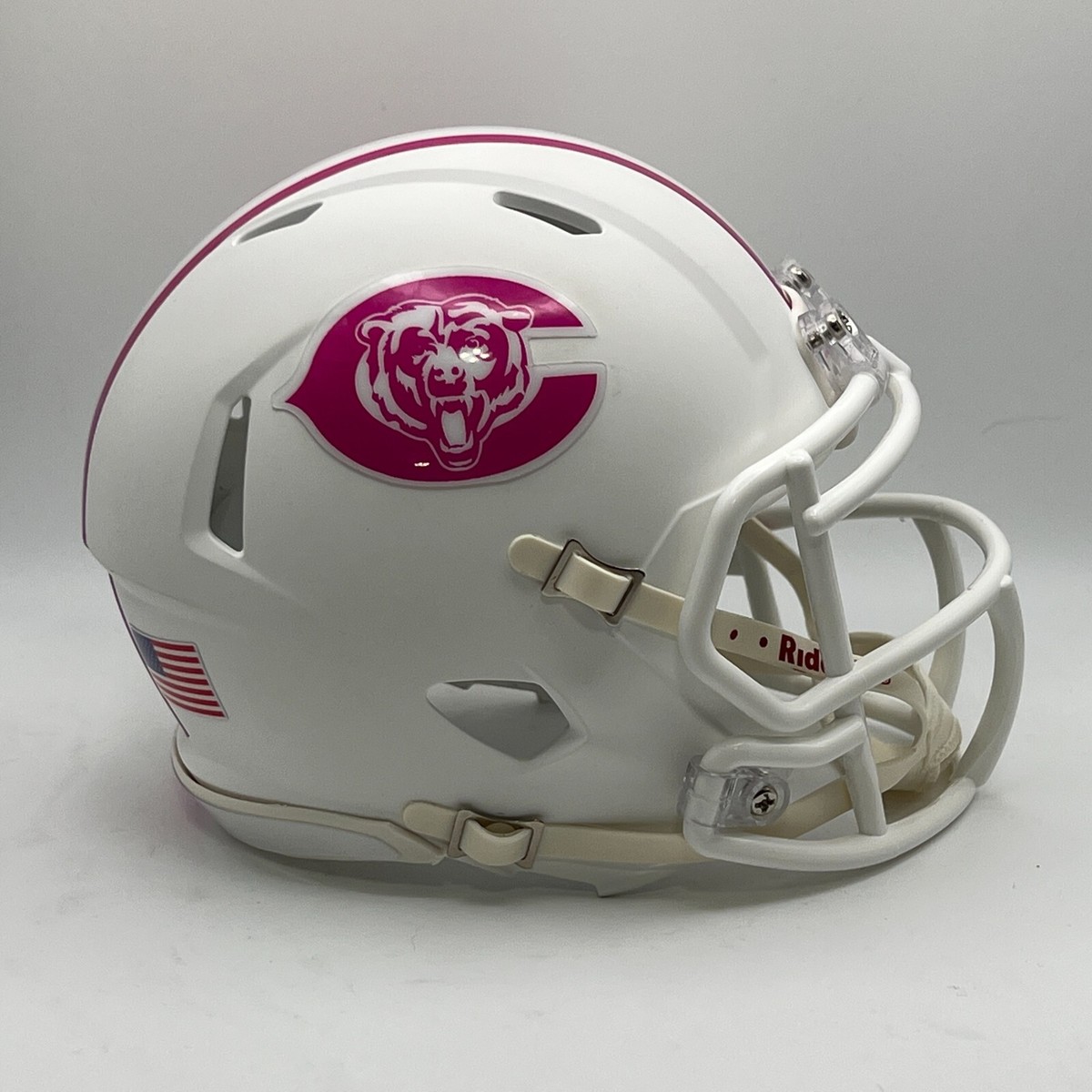 Pink Chicago Bears Helmet