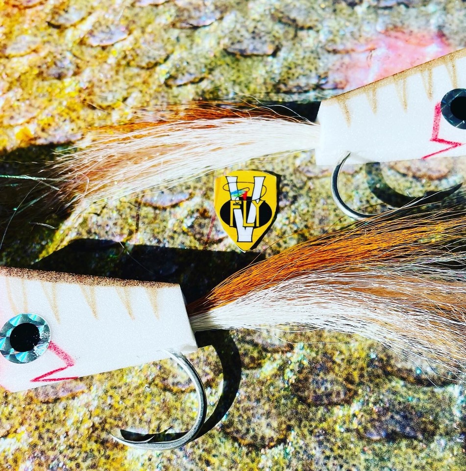 2 V Fly Size 6/0 Ultimate Alphonse GT NYAP Popper Saltwater Flies | eBay