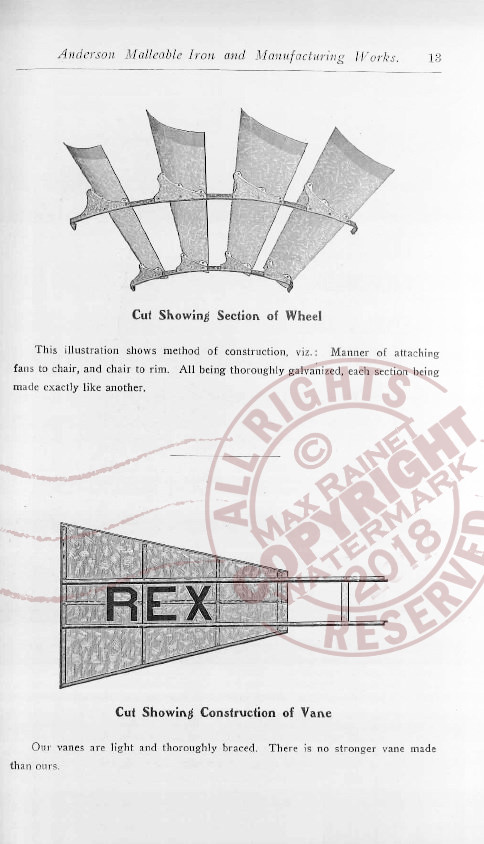 Rex Wind Mills (1902) CATALOG Windmills Turbines Pumping Machinery pipe ...