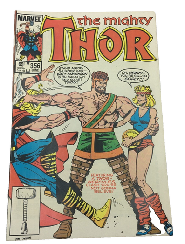Marvel The Mighty Thor #356 Vol 1 1985 Comic Book Thor Hercules Clash ...
