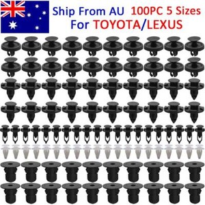 100x For TOYOTA HILUX Trim Body Clips Engine Cover Shroud Cowling Guard ...