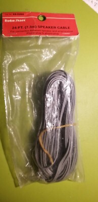 Radio Shack 24-ft (7.3m) Speaker Cable 42-2392 with RCA Ends | eBay