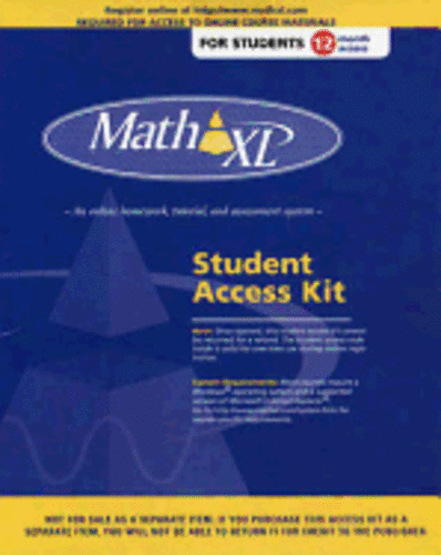 MathXL Student Access Kit Code 12 Months 9780201716306 for sale online | eBay