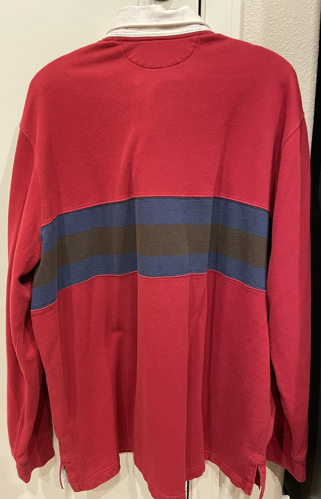 VTG Polo Ralph Lauren Long Sleeve Iconic Rugby Y2K Striped Kanye West ...