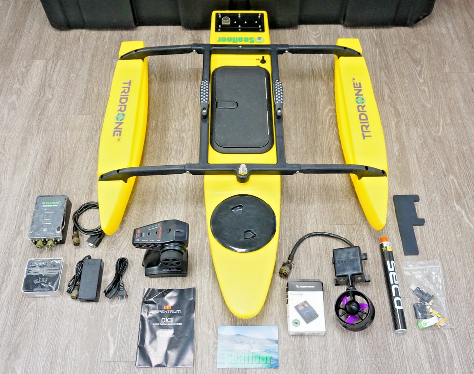 Seafloor Systems Tridrone RCV Boat & Echosounder Trimble Leica Topcon ...