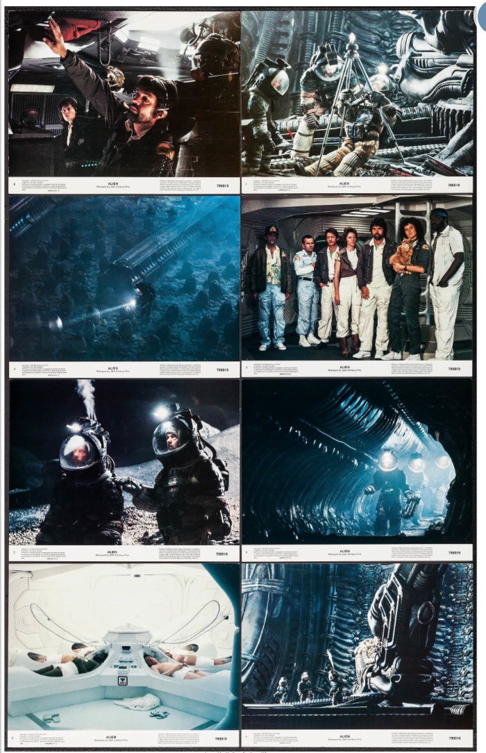 Alien, Lobby Cards Set 1979, 8 Card Set 11 X 14 Original Science ...
