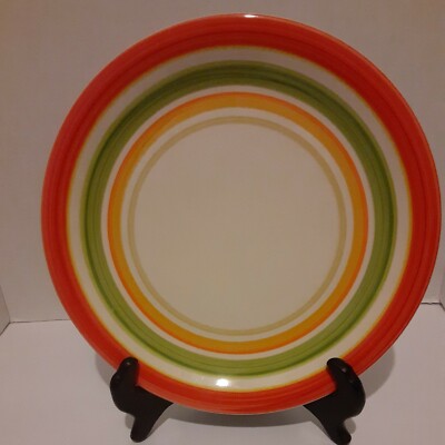 Gibson Everyday China Dinner Plate Red Green Yellow | eBay