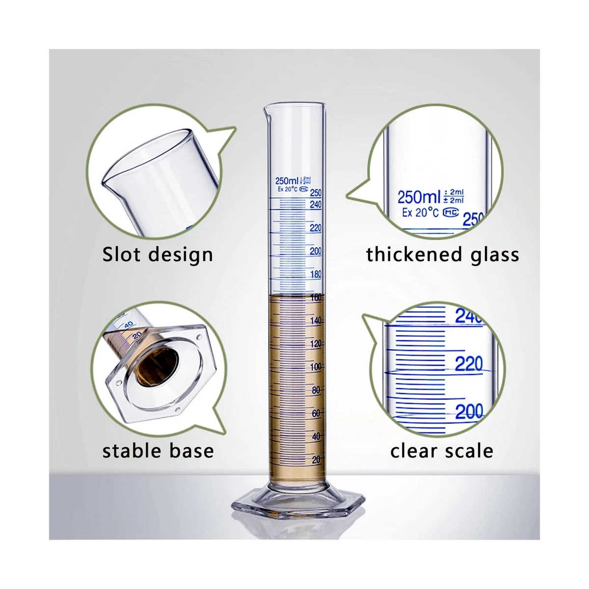 Graduated Cylinder With Liquid