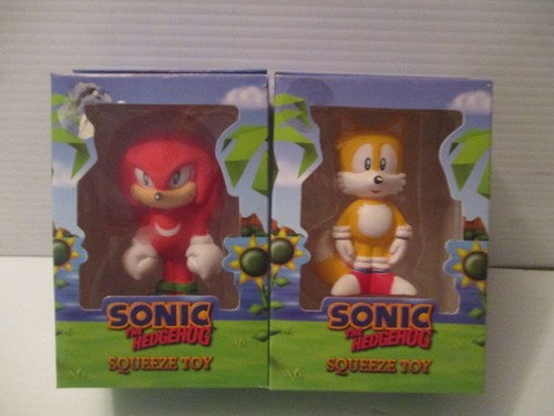 Sonic the Hedgehog 4"Tails Squeeze Toy & Knuckles MInt Set | eBay