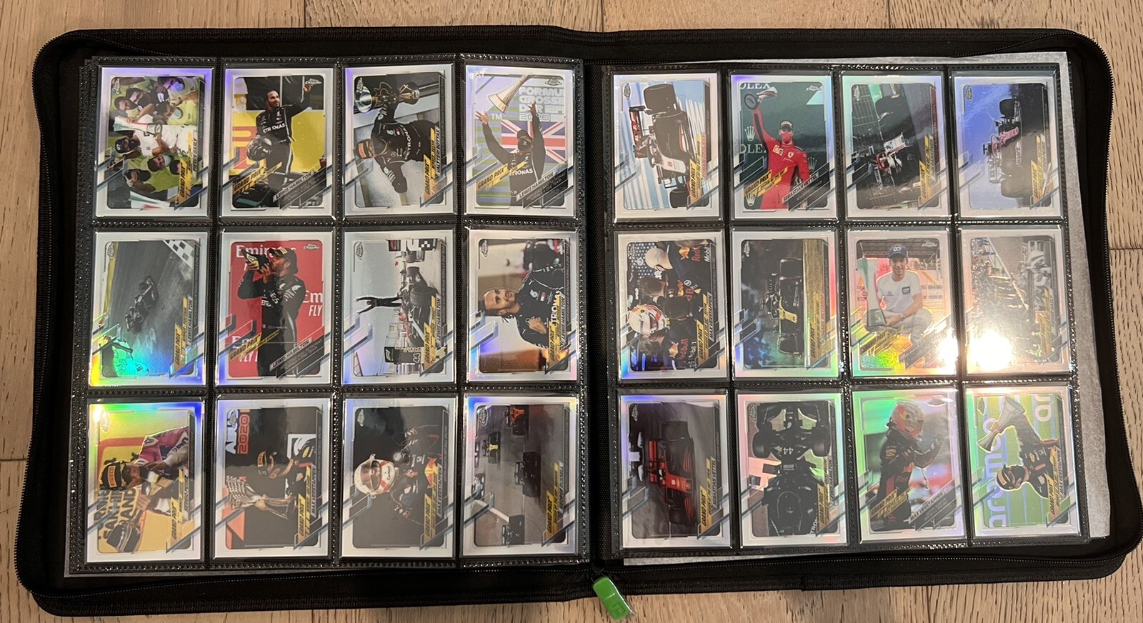 2021 Topps Chrome Formula 1 F1 Refractor Complete Set 1-175 with Binder ...