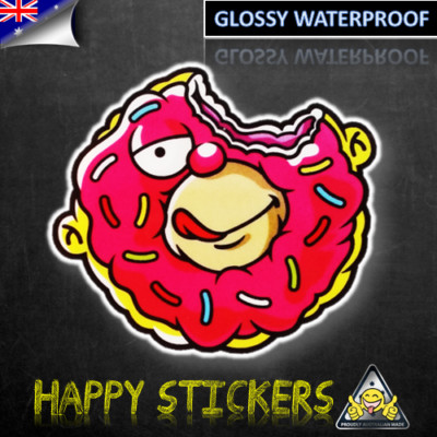 Homer Simpson Donut Luggage Skateboard Bike Guitar Scooter Vinyl Decal ...