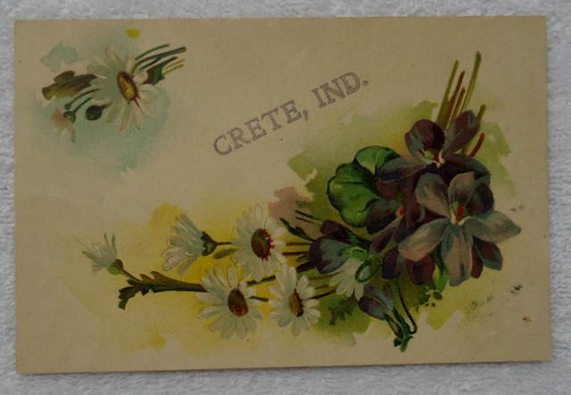 1909 POSTCARD CRETE INDIANA RANDOLPH COUNTY CRETE POSTMARK #2 | eBay