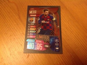 Match Attax 19/20 Lionel Messi Bronze LE5B Limited Edition Card - Rare ...