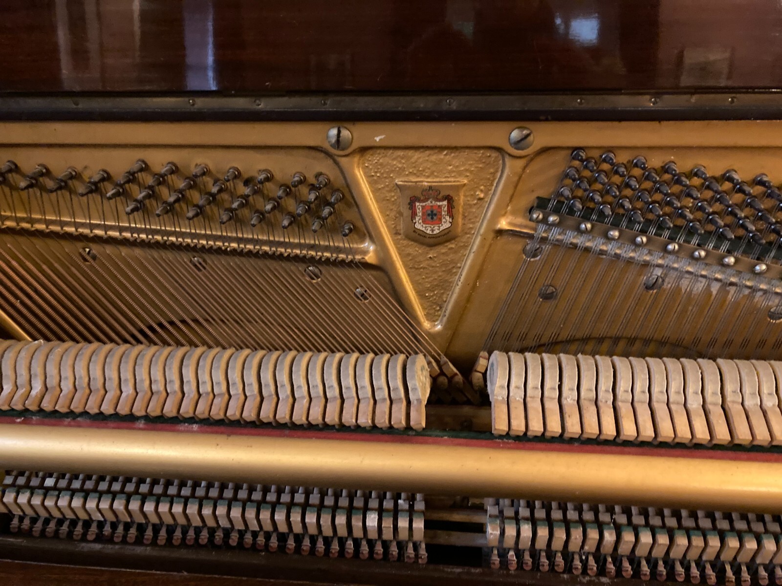 Beautiful full size Upright Overstrung English Piano made by Challen ...