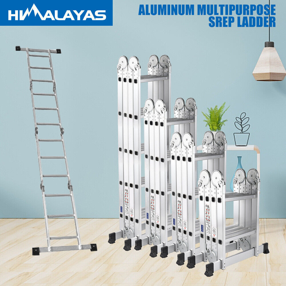 2.6Meter Tall Aluminium Folding Ladder Step Extension Multi Purpose ...