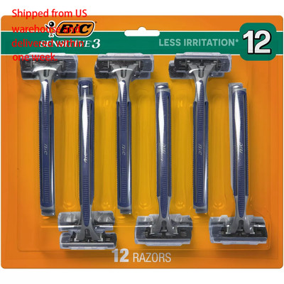 BIC Men's Sensitive 3 - Three Blade Disposable Razors -12ct | eBay