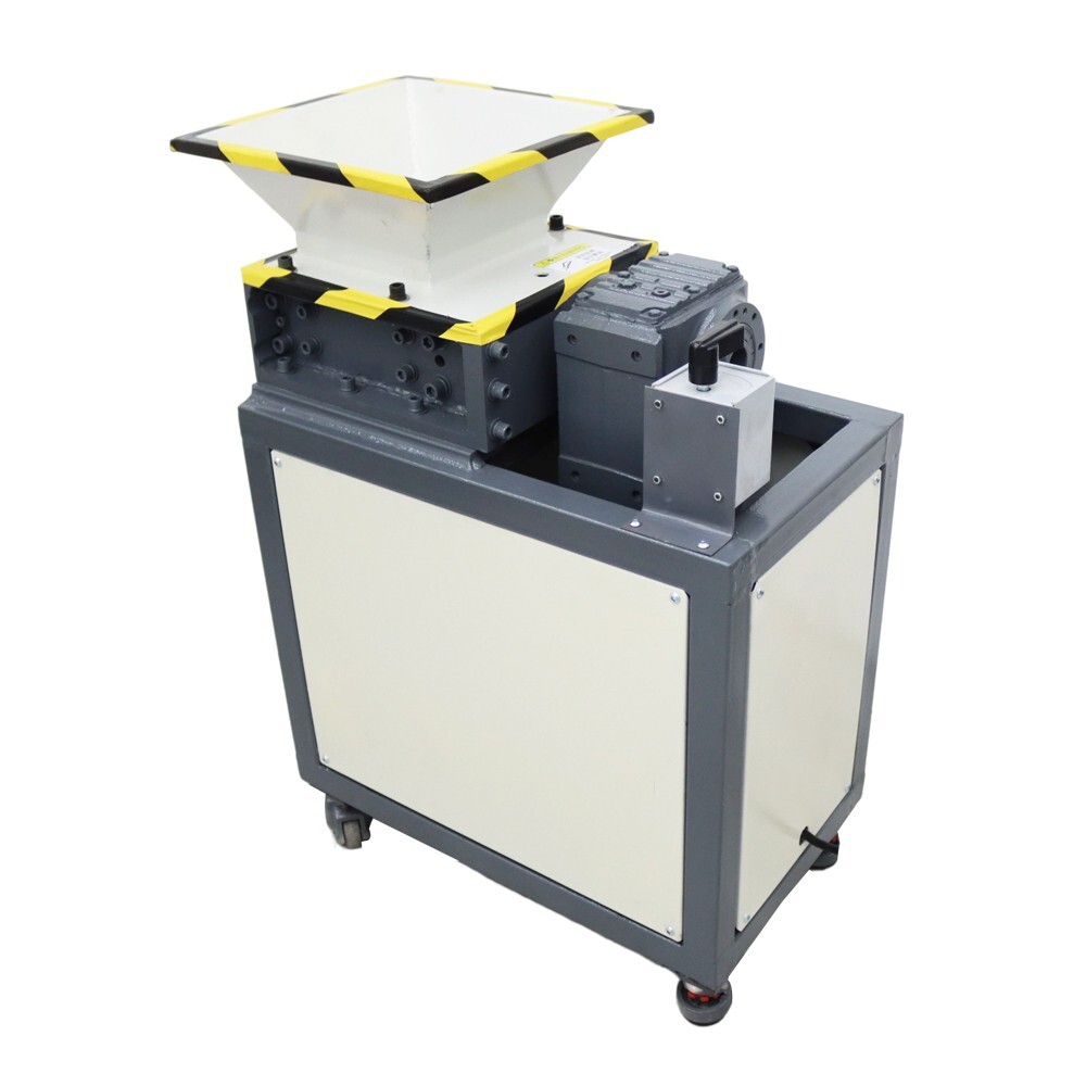 220V Biaxial Crusher Shear Shredding Machine Wood Waste Wire Plastic ...