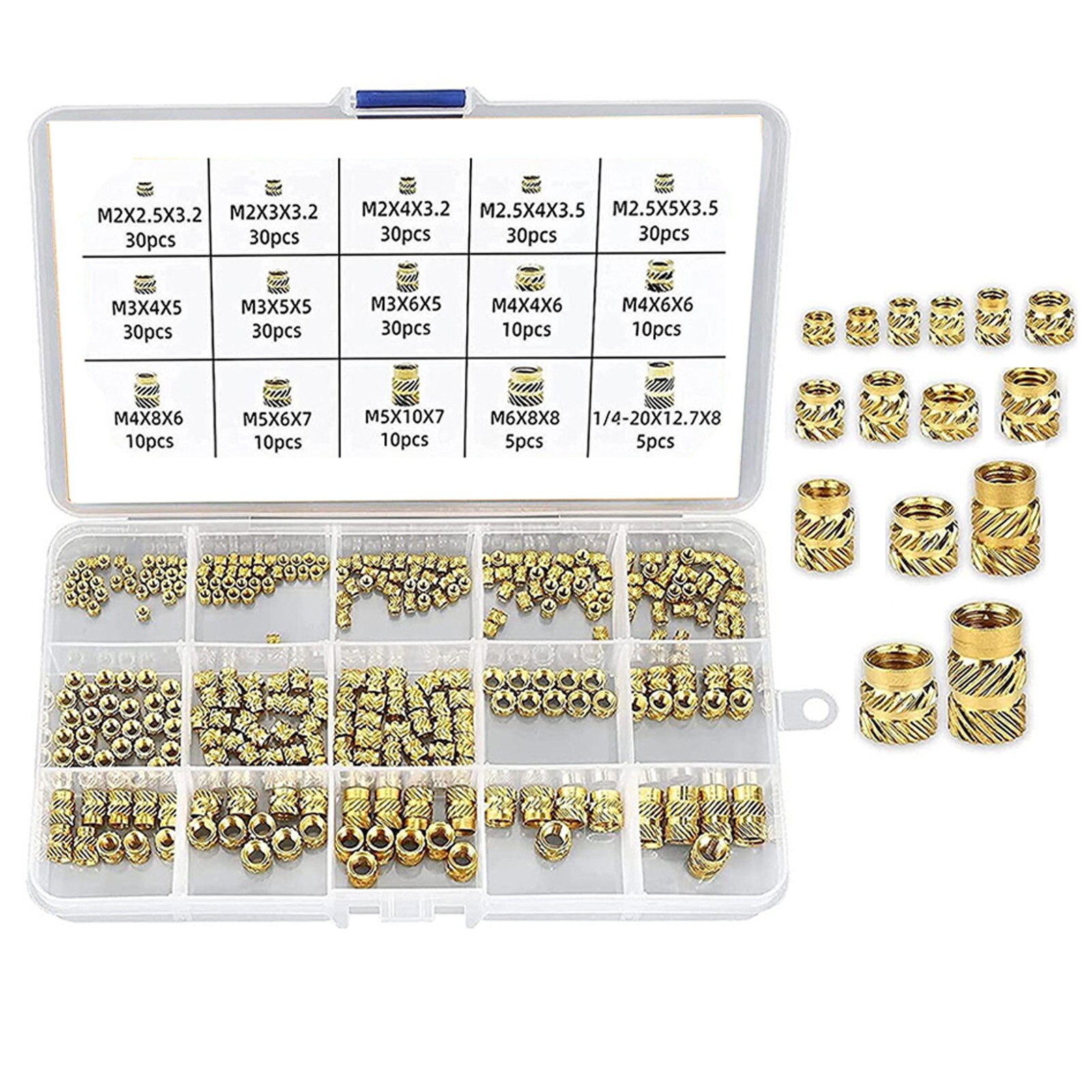 Threaded Inserts Brass M5 M6 Nuts Threaded Threaded Knurled Bushing | eBay