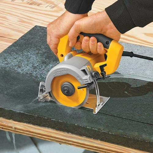 DeWALT DWC860W HD 4-3/8'' 10.8 Amp Wet Dry Tile Stone Masonry Saw for ...