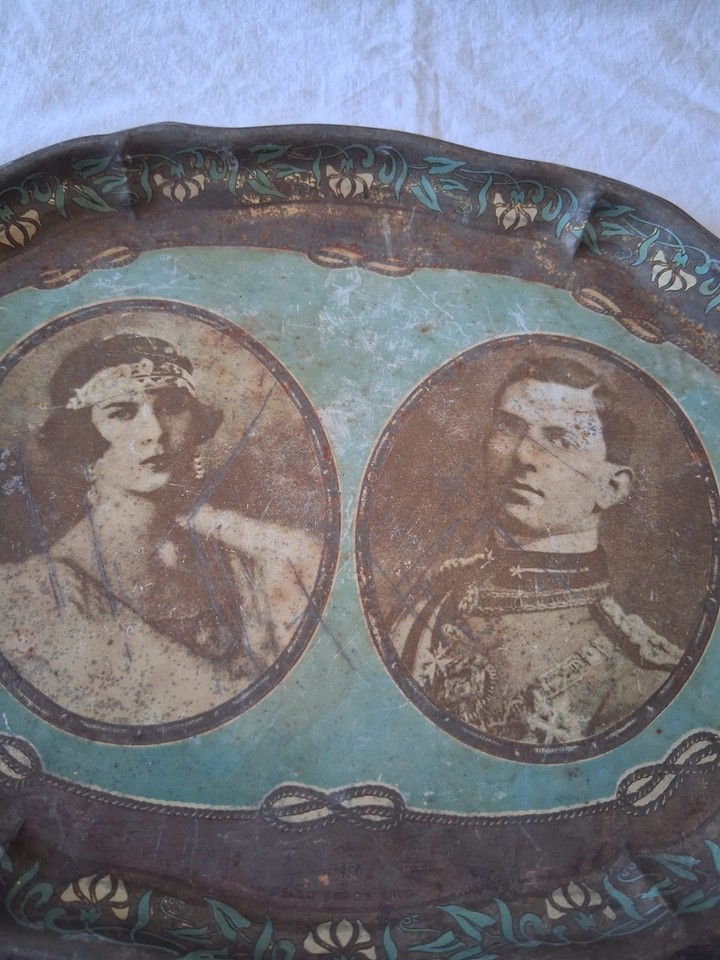 RARO VASSOIO 1930 MATRIMONIO RE UMBERTO II E MARIA JOSÉ DI SAVOIA VEDI ...