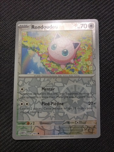 Carte Pokémon Rondoudou 039/165 Reverse 151 | eBay