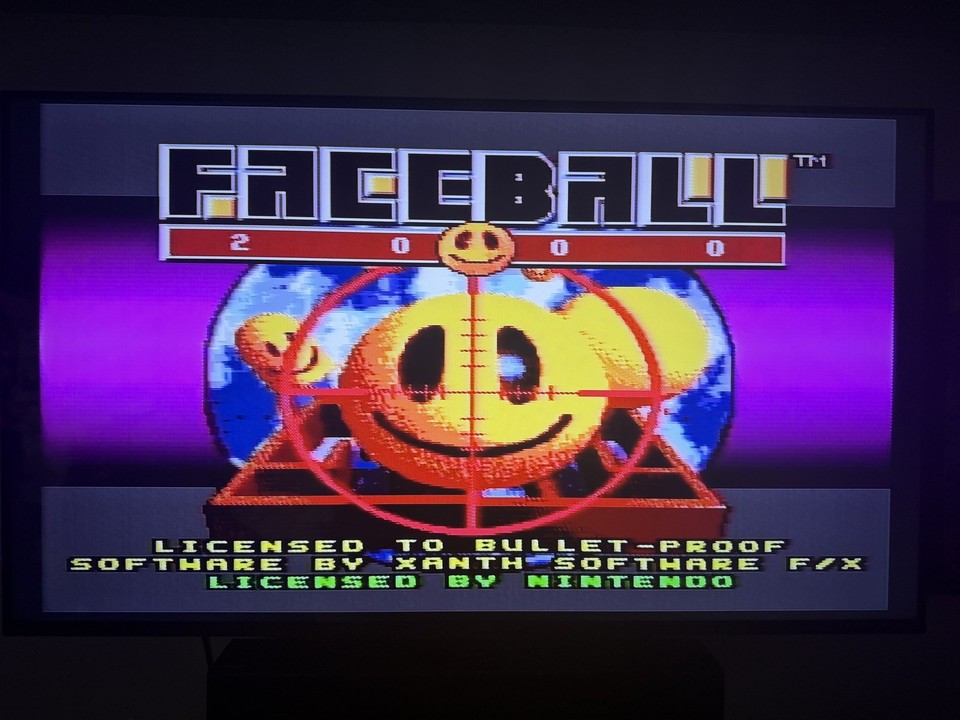 FACEBALL 2000 SNES SUPER NINTENDO VIDEO GAME CARTRIDGE ONLY - TESTED | eBay