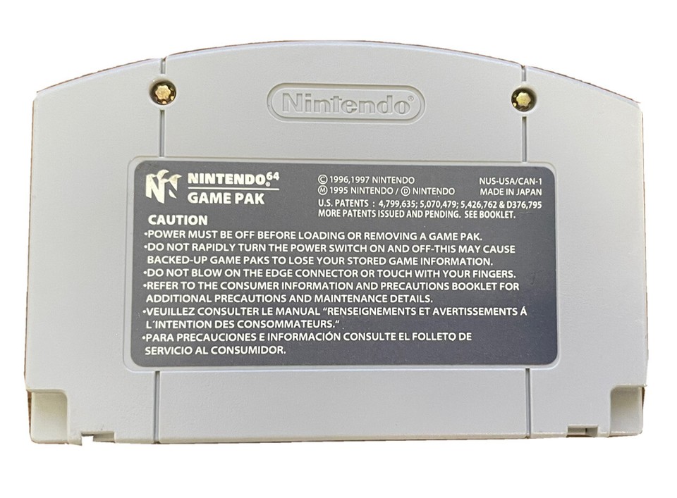 Nintendo 64 N64 Original Video Game Cartridges *Authentic/Cleaned ...