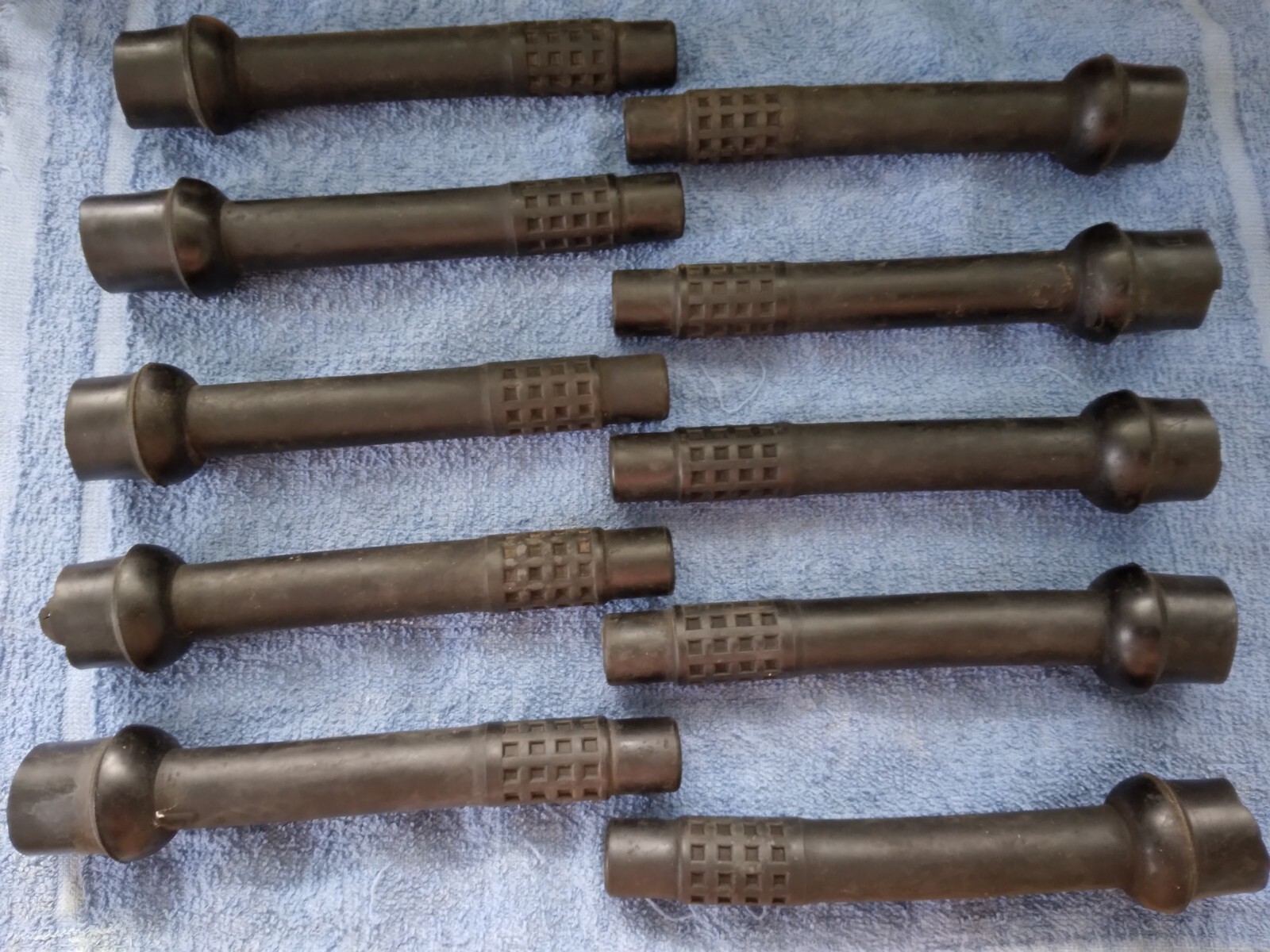 IRONWORKER PLIER TOOL HANDLE RUBBER GRIPS (REPURPOSED MILKER) LOT OF 10 ...