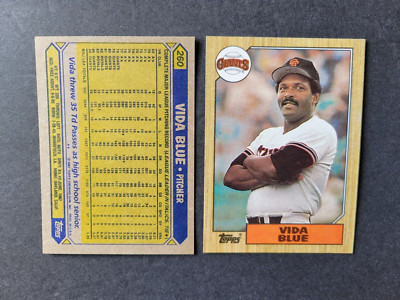 VIDA BLUE Topps Card #260 San Francisco Giants Quantity Discounts up to ...