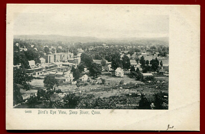 Birds Eye View Deep River Connecticut Postcard | eBay