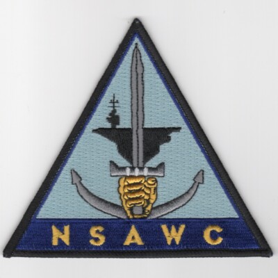 4" NAVY NAVAL STRIKE AIR WEAPONS CENTER NSAWC TRIANGLE EMBROIDERED ...