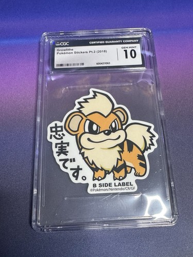 Growlithe B Side Label CGC 10 | eBay