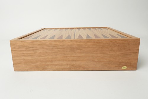Wood Flip Game Board Set, Checkers, Backgammon, Dice, Poker Chips ...