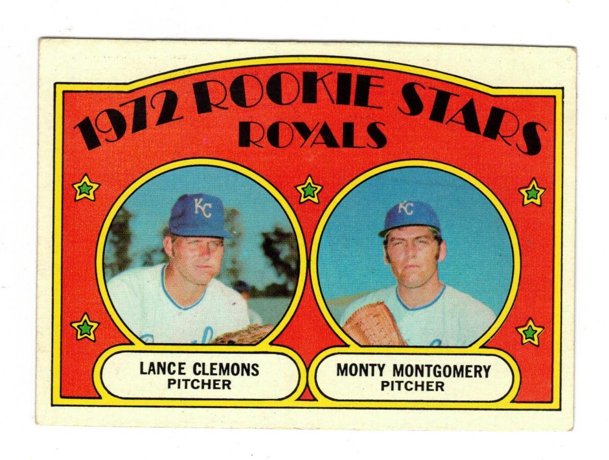 1972 Topps Rookie Stars Royals Lance Clemons and Monty Montgomery | eBay