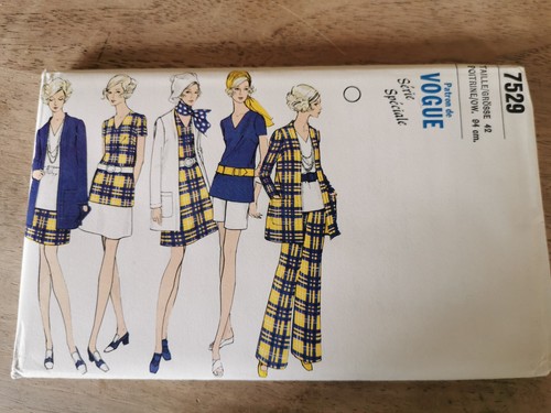 7529 PATRON VOGUE VINTAGE SERIE SPECIALE FRENCH PATTERN 1969 COORDONNES ...