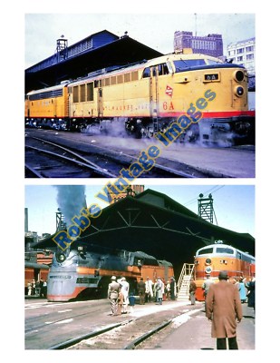 Milwaukee Road Photo Hiawatha C Liner 21A/Steam Chippewa 151 Erie Built ...