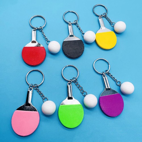 Sport Ping Pong Table Tennis Ball Badminton Bowling Ball Keychain Key ...