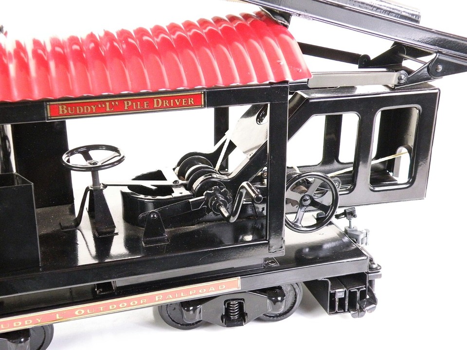 T-Reproductions Buddy L Steel Pile Driver Train Car /1/ Large Scale 24 ...
