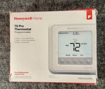 Honeywell T6 Pro Programmable Thermostat (TH6210U2001) 85267554404| eBay