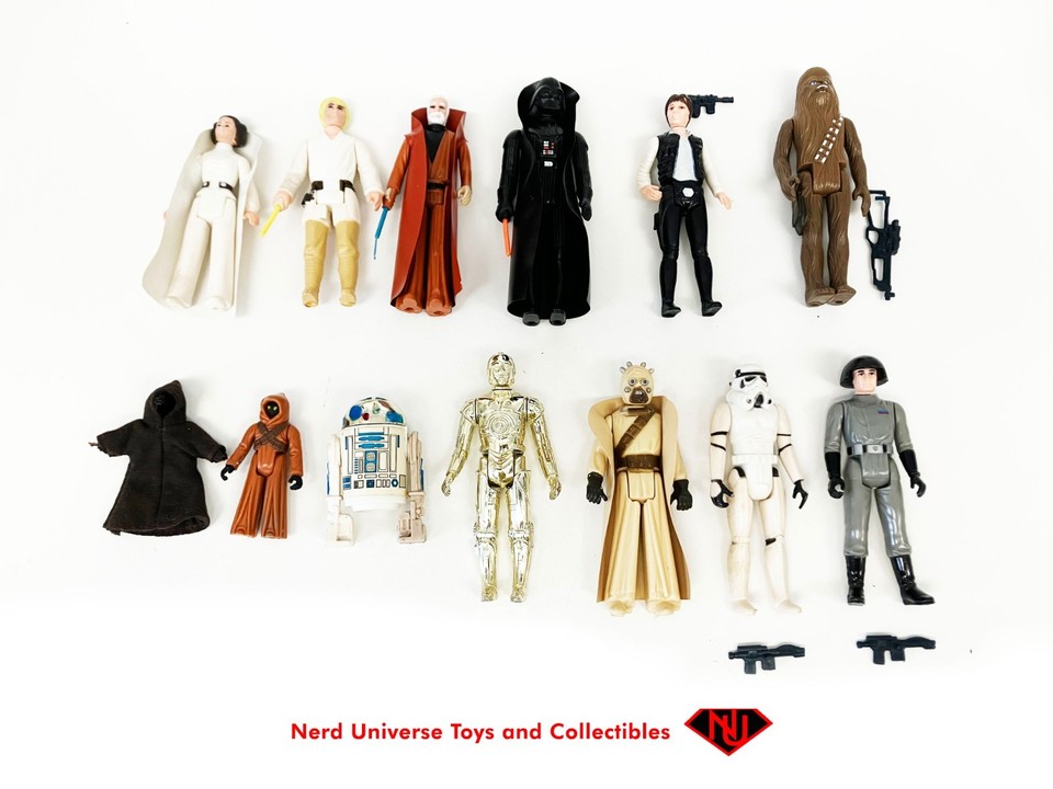 Vintage Star Wars Luke Skywalker Princess Leia Obi Wan First Twelve ...