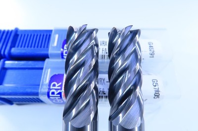 LOT ( 2 ) NEW 1/2" GARR VRX 6 FLUTE .030" RADIUS 60124 SOLID CARBIDE ...