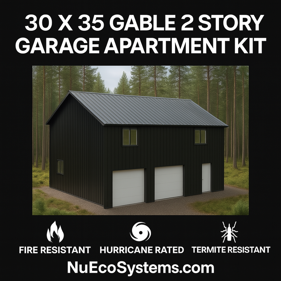 ADU KIT 22' x 22' Tall Lightweight Galvanized Steel Garage and ...