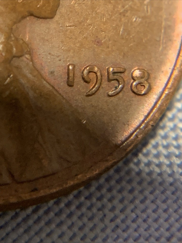 1958 wheat penny error On The “8” USA Is Slanted Etc On Reverse | eBay