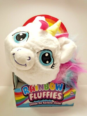 RAINBOW FLUFFIES 12" INCH PLUSH UNHIDE THE RAINBOW INSIDE UNICORN NEW | eBay