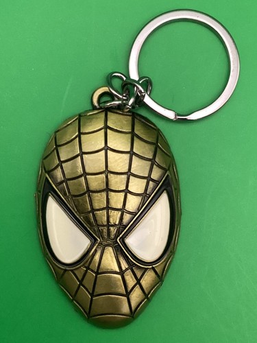 Metal Marvel Spider-Man Mask Keychain Key Ring Colour Bronze | eBay ...