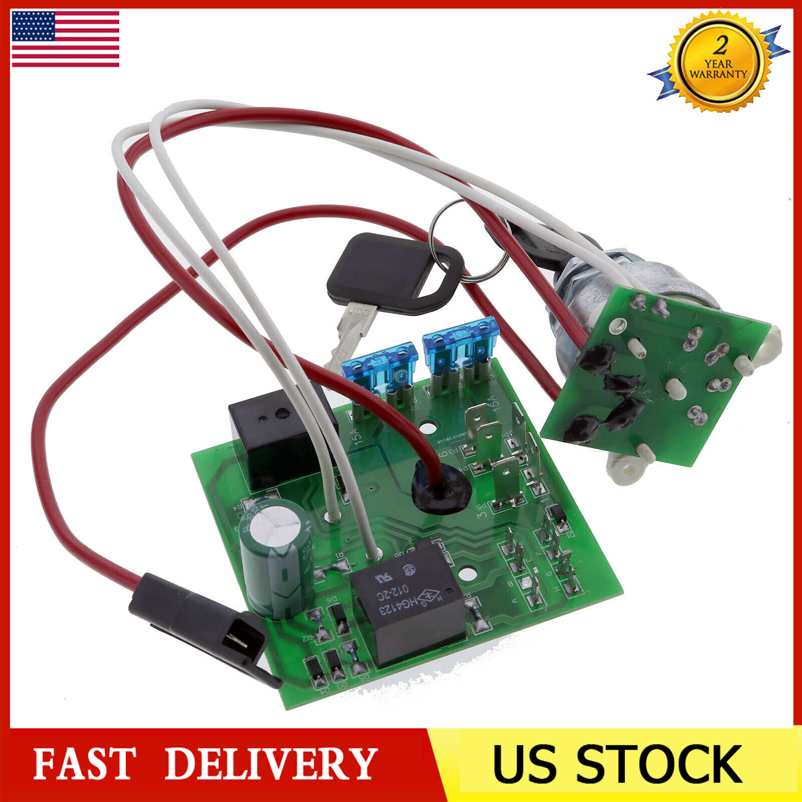 AM124137 AM119999 Ignition Switch Module W/2 Keys For John Deere 325 ...