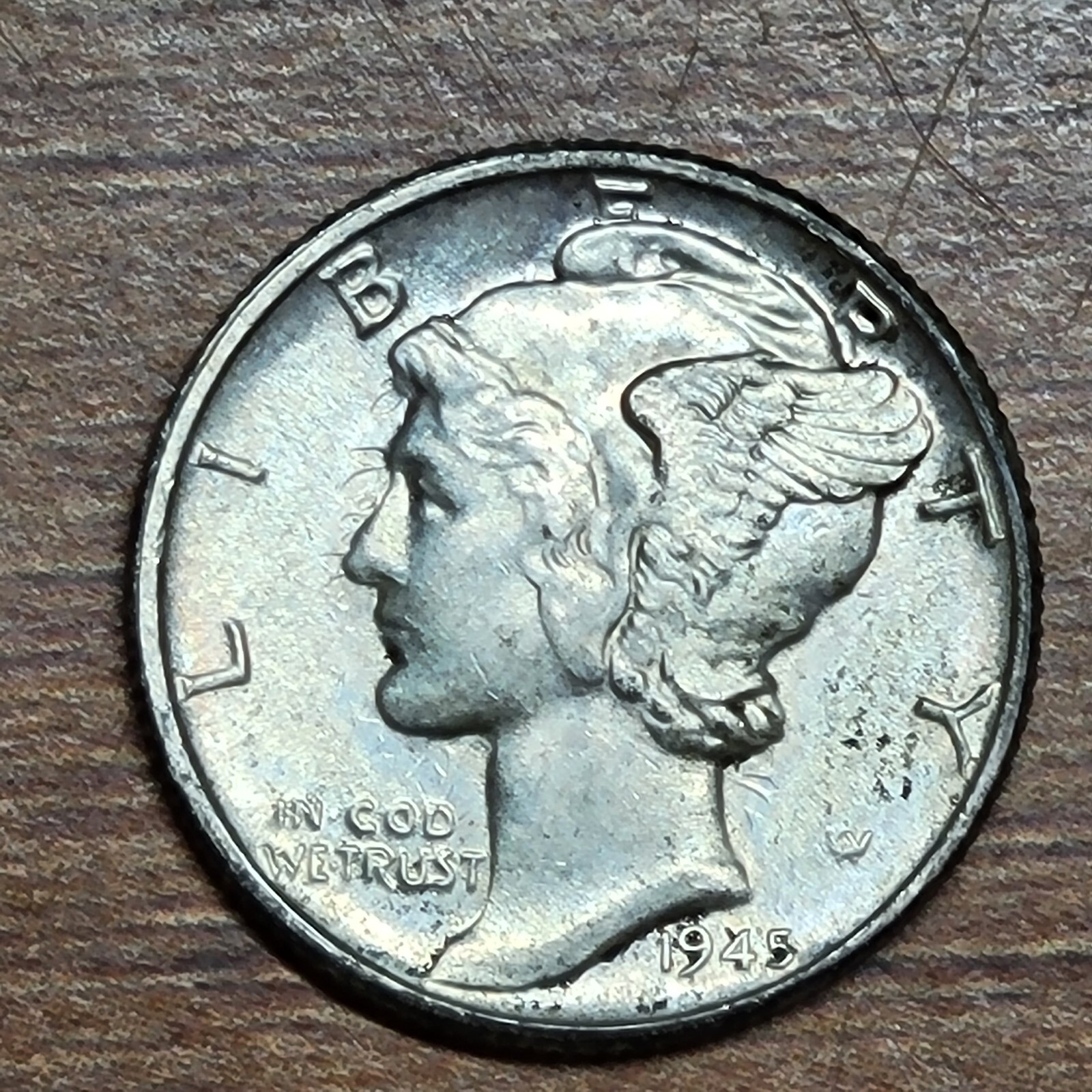 1945 mercury dime Error Heavy Clash Marks Obverse | eBay